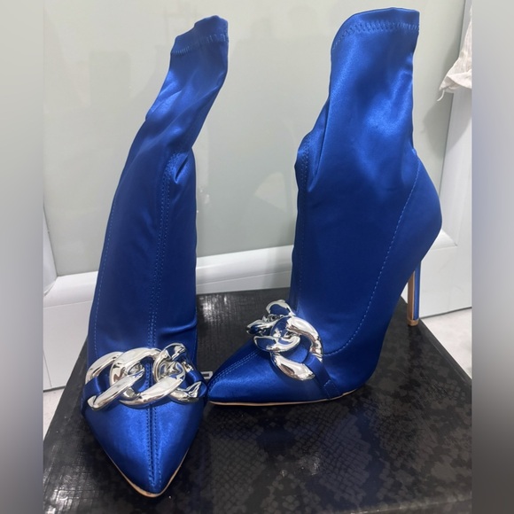 Cape Robbin | Shoes | Cape Robbin Blue Knee High Boots Nib | Poshmark